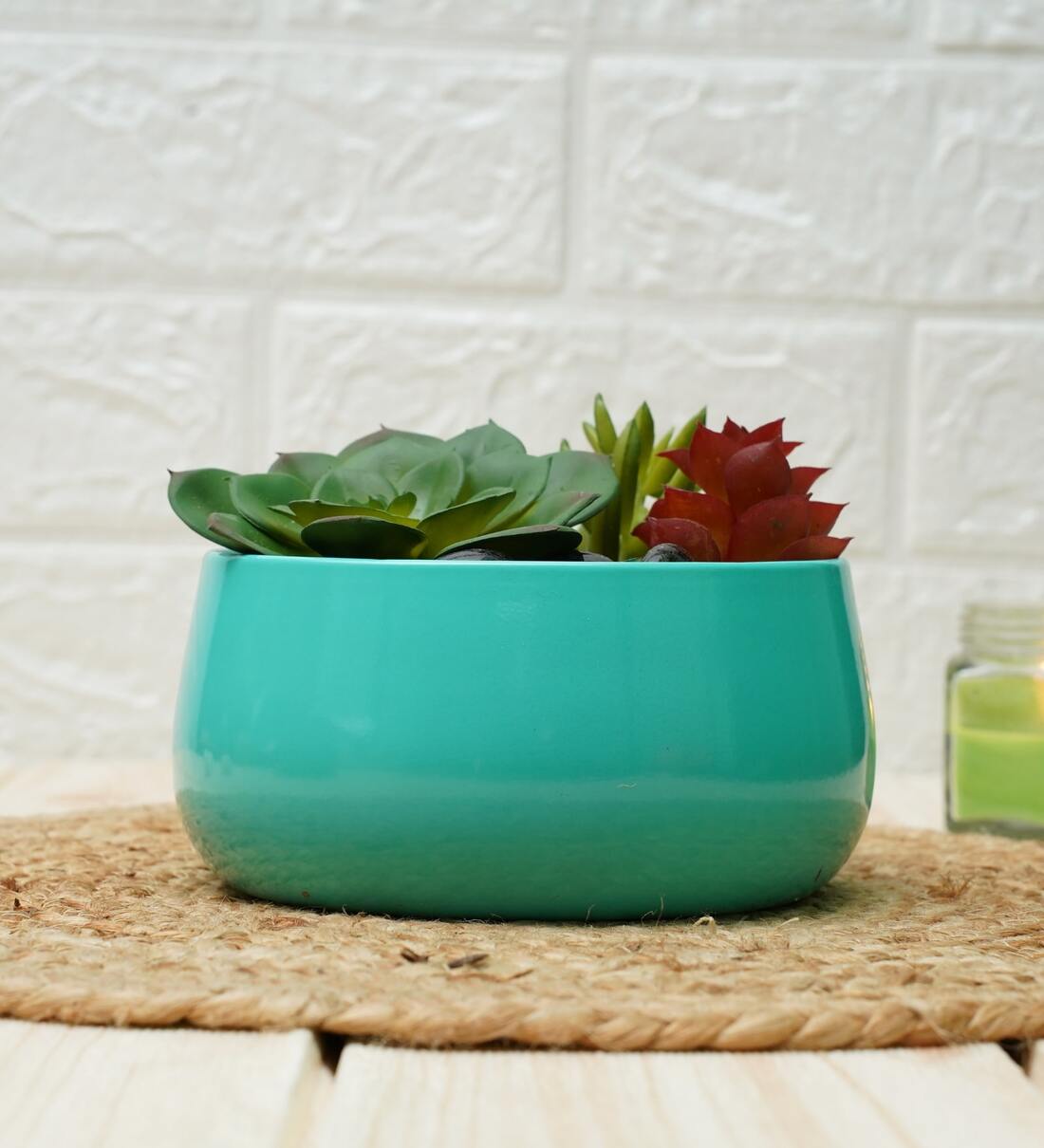 Buy Cyan Metal Handi Planter By Gold Dust at 18% OFF by Gold Dust ...