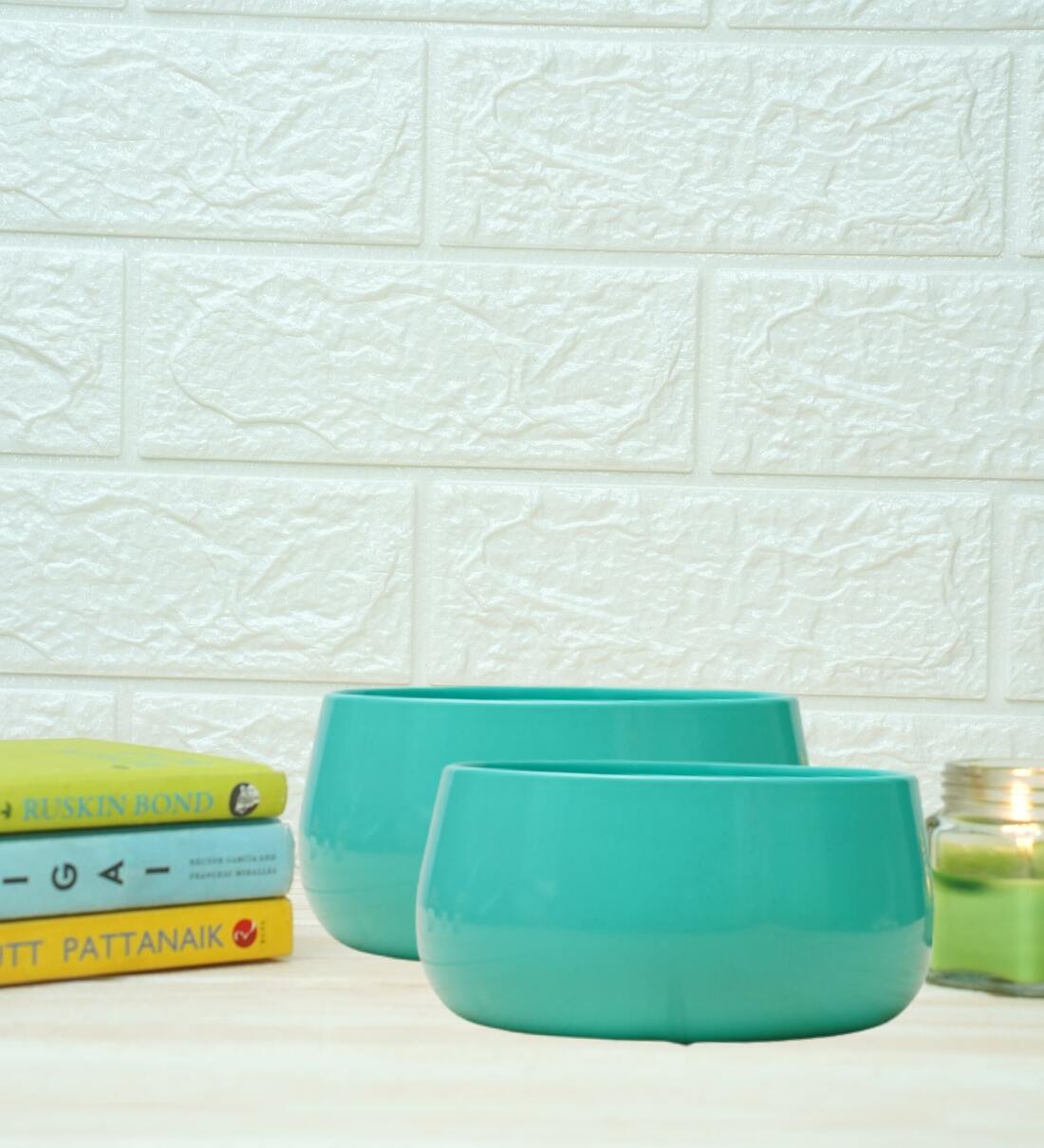 Buy Cyan Metal Handi Planter Set Of 2 By Gold Dust at 14% OFF by Gold ...