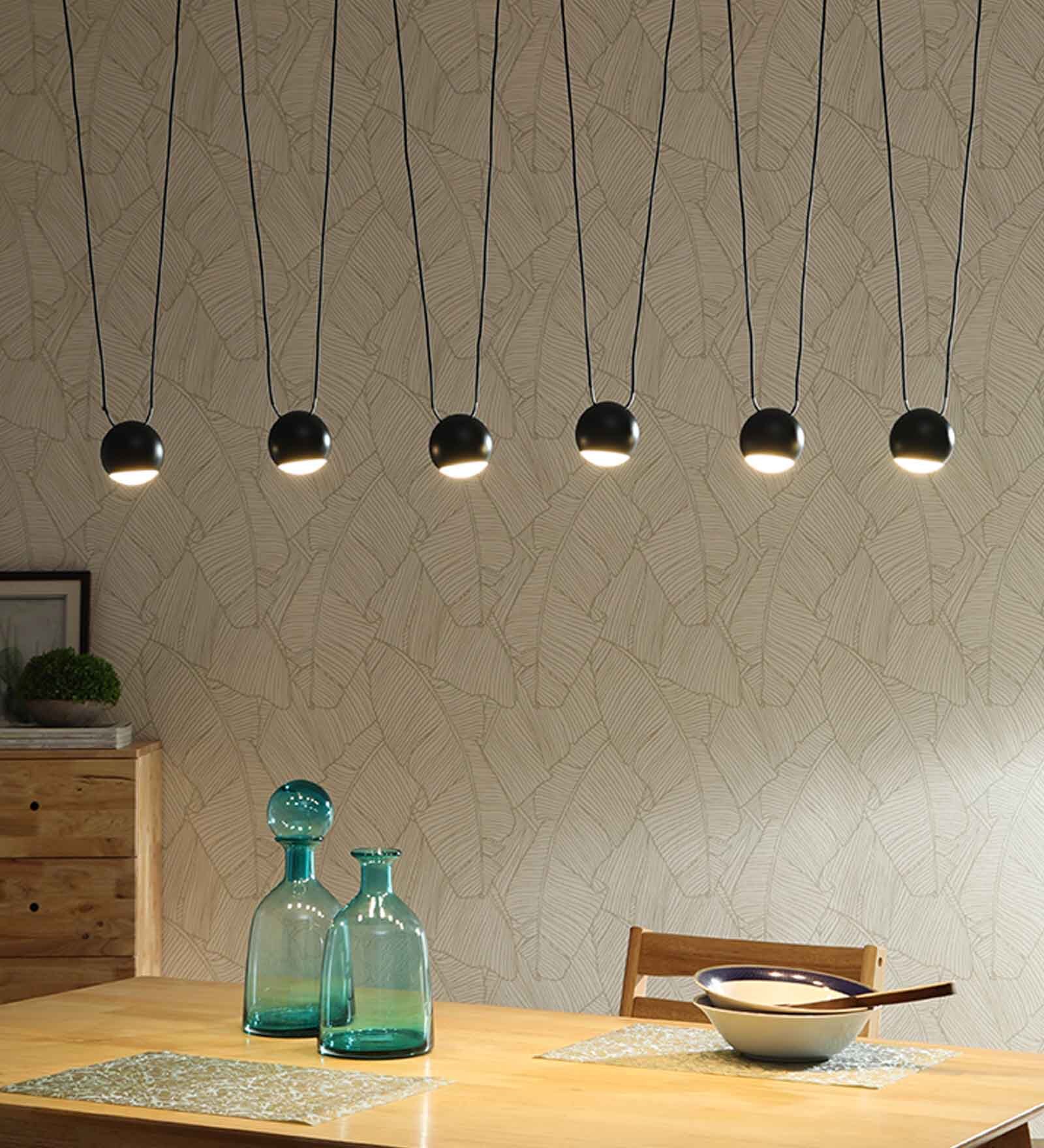 Buy Yogasana Black Aluminium LED Ceiling Lights by Laspia By Lafit ...