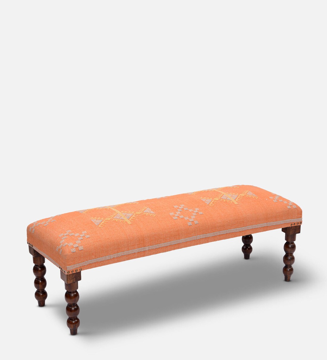 Buy Decorative Entryway Bench In Orange Colour at 22% OFF by Natural ...