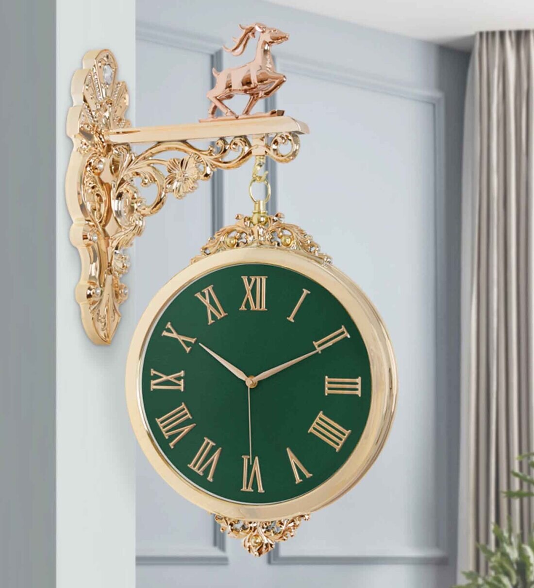 Buy Green Plastic Retro Double Sided Platform Clock at 17% OFF by ...