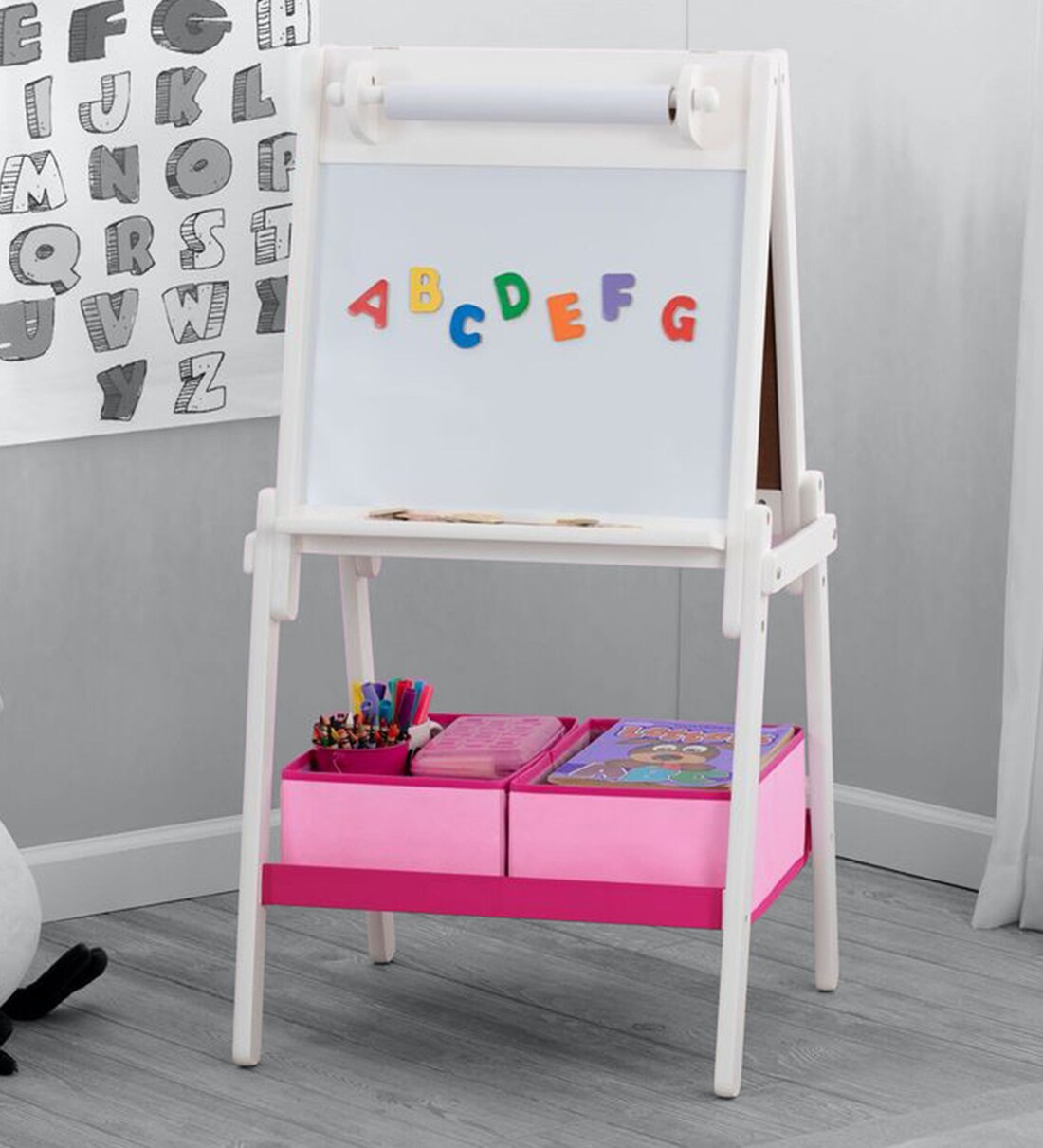 Buy Activity Easel with Paper Roll in Multicolour by Delta Children ...