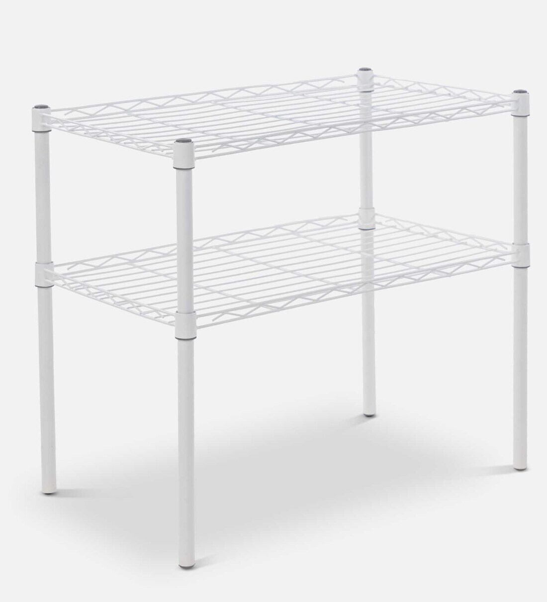 Buy Denham Kitchen Metal Racks Basic With Oven Space In White Colour By ...