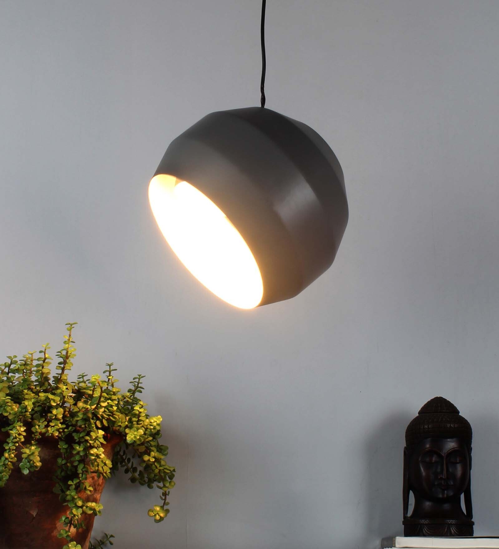 Buy Dome Silver Aluminium Hanging Light at 21% OFF by Ujjala | Pepperfry