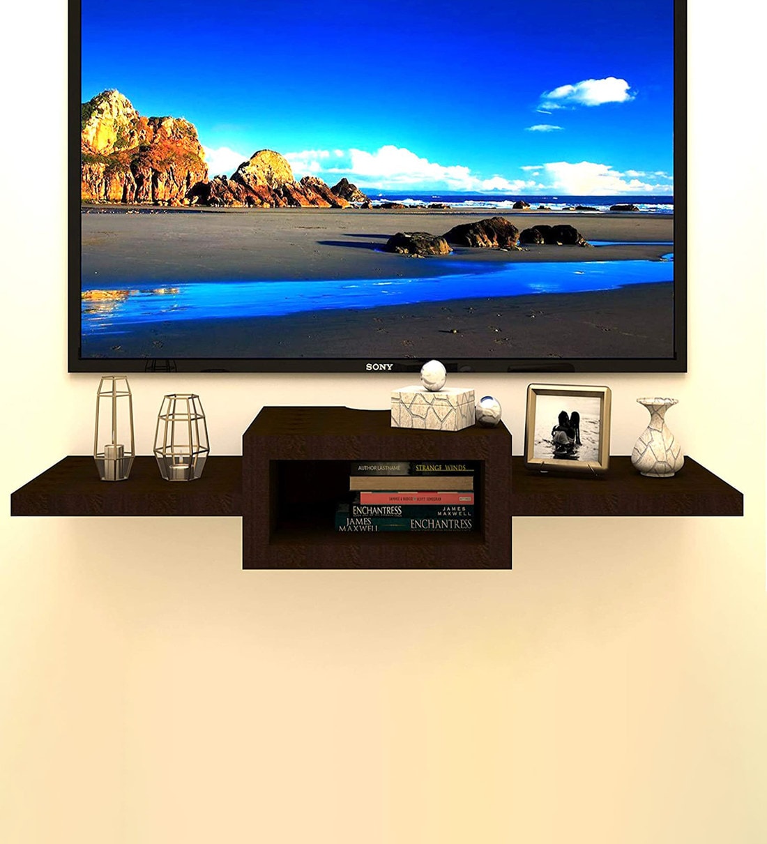 Buy Engineered Wood Set Up Box Brown Colour Online - Set Top Box ...