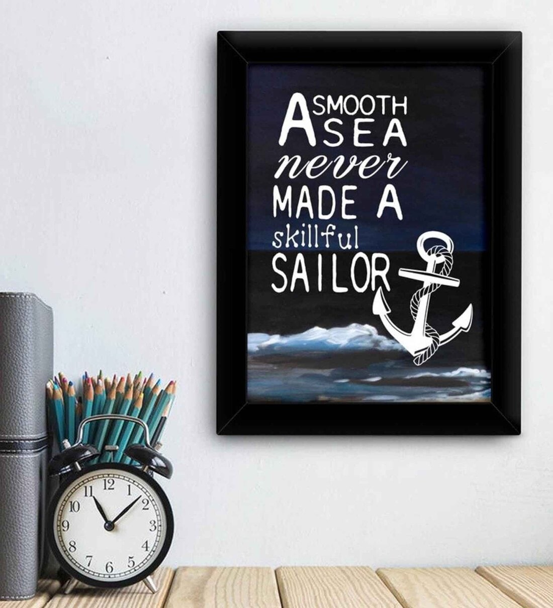 Buy Fabric Inspirational Quote Frame Art Print By Tied Ribbons at 38% ...