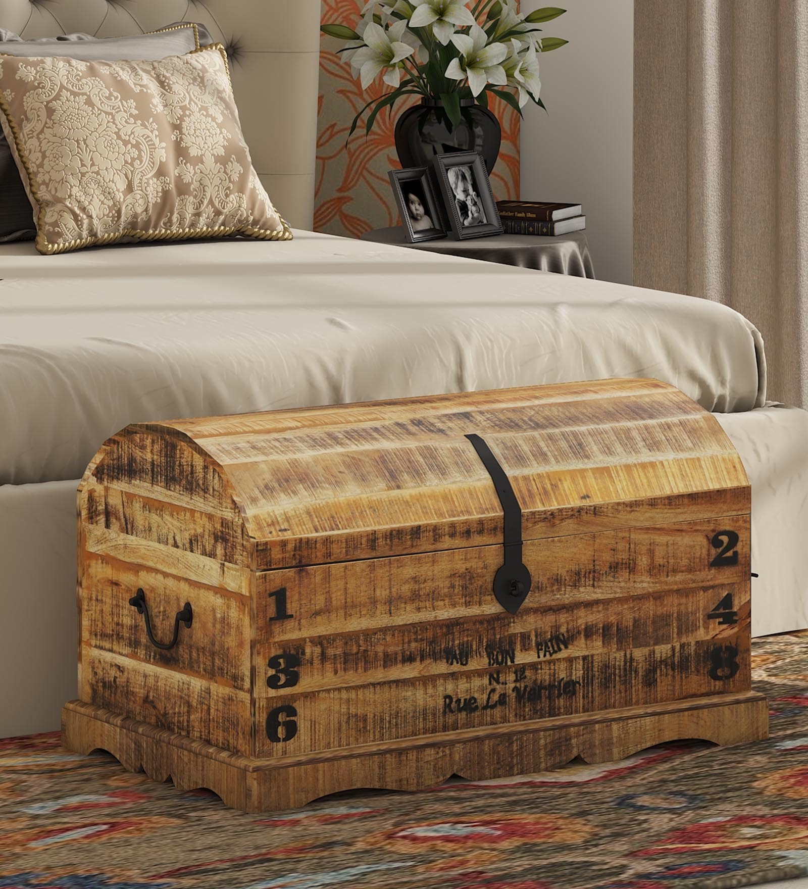 Buy Faye Solid Wood Trunk Online - Linen Trunks - Linen Trunks ...