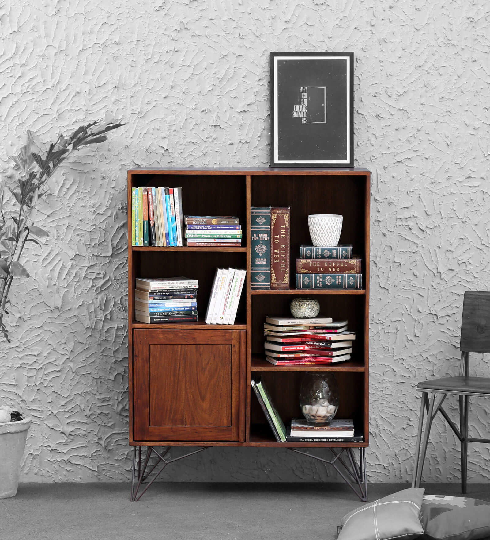 Buy Laax Solid Wood Book Shelf In Premium Acacia Finish at 49% OFF by ...