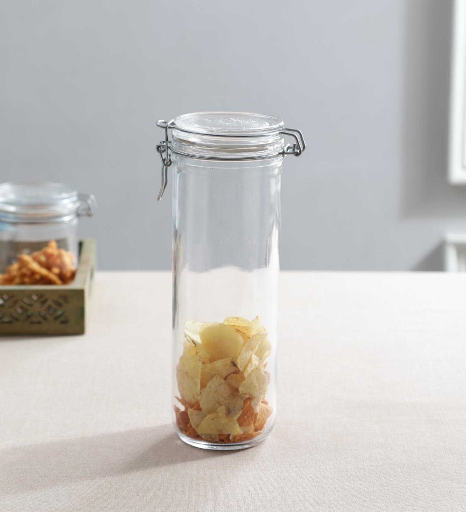 Buy Fido Cylindrical 1.36ltr Transparent Glass Jars and Containers at ...