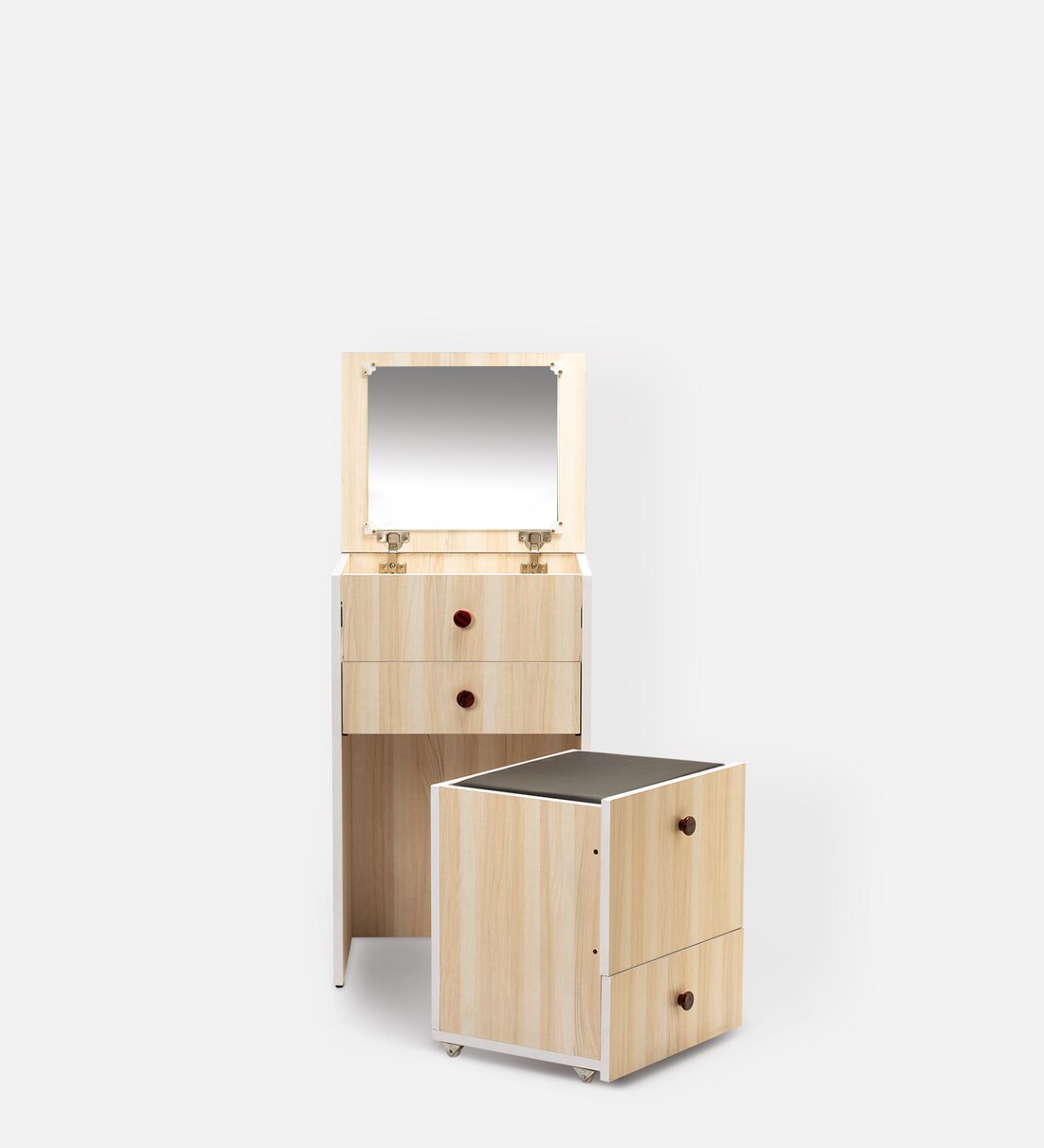 Buy Flip-up Dressing Table Cum Study Table in Cream Finish Online ...