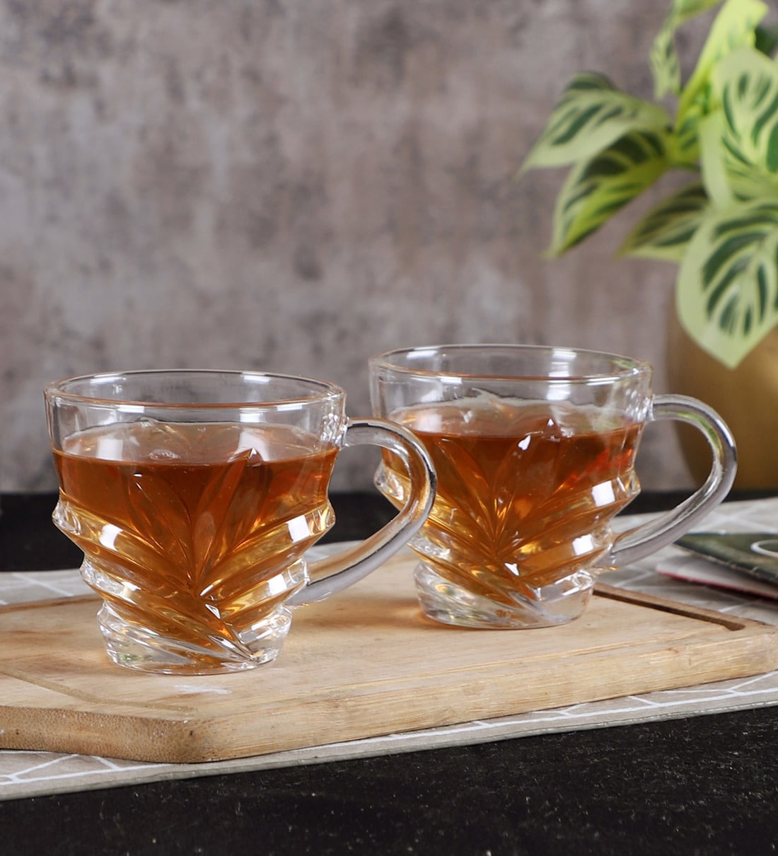 Buy Arias 190ml Transparent Ceramic (Set of 6) Tea Cup at 50% OFF by ...