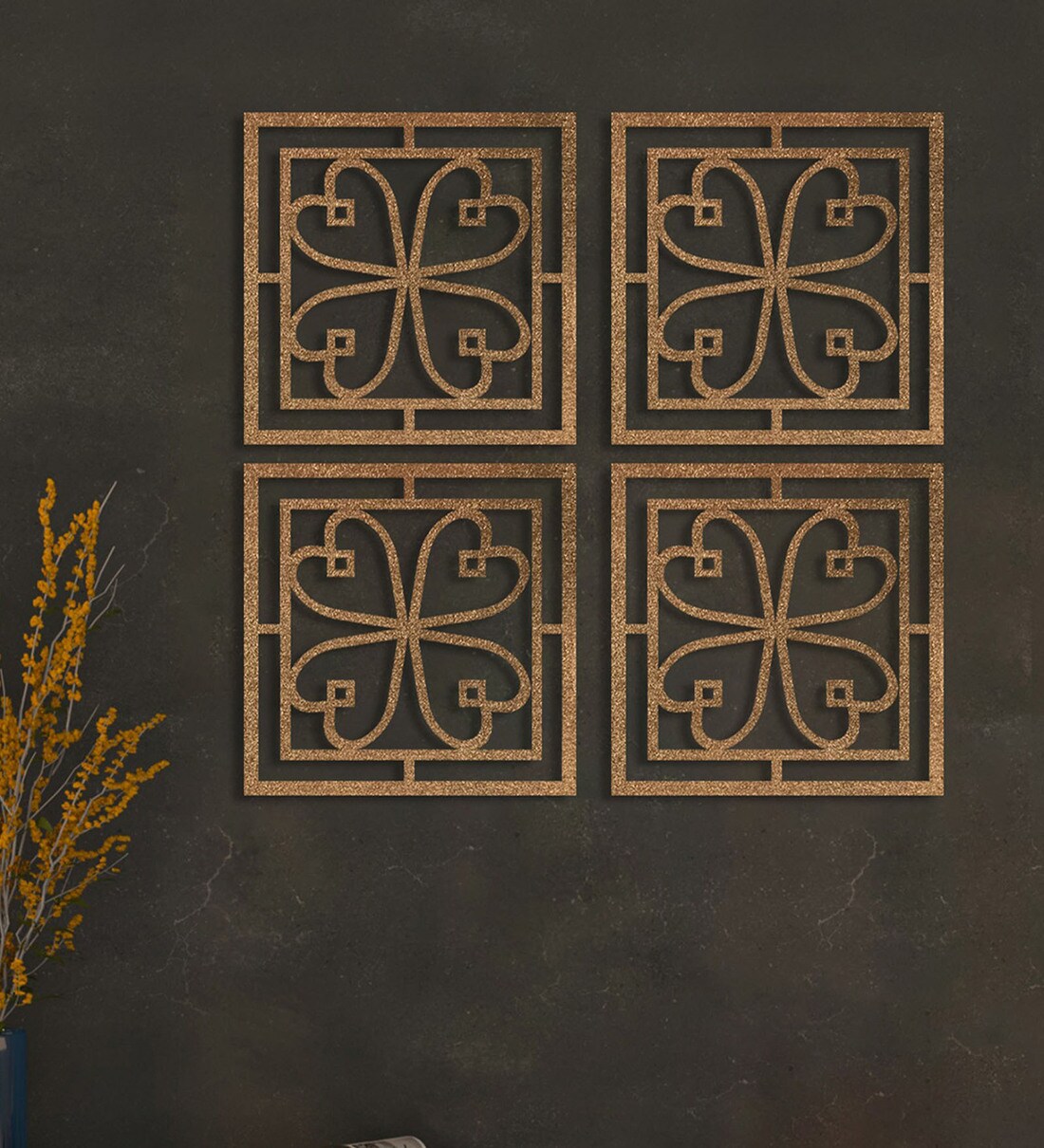 Buy Floral Gold MDF Jharokha by Art Street at 67% OFF by Art Street ...