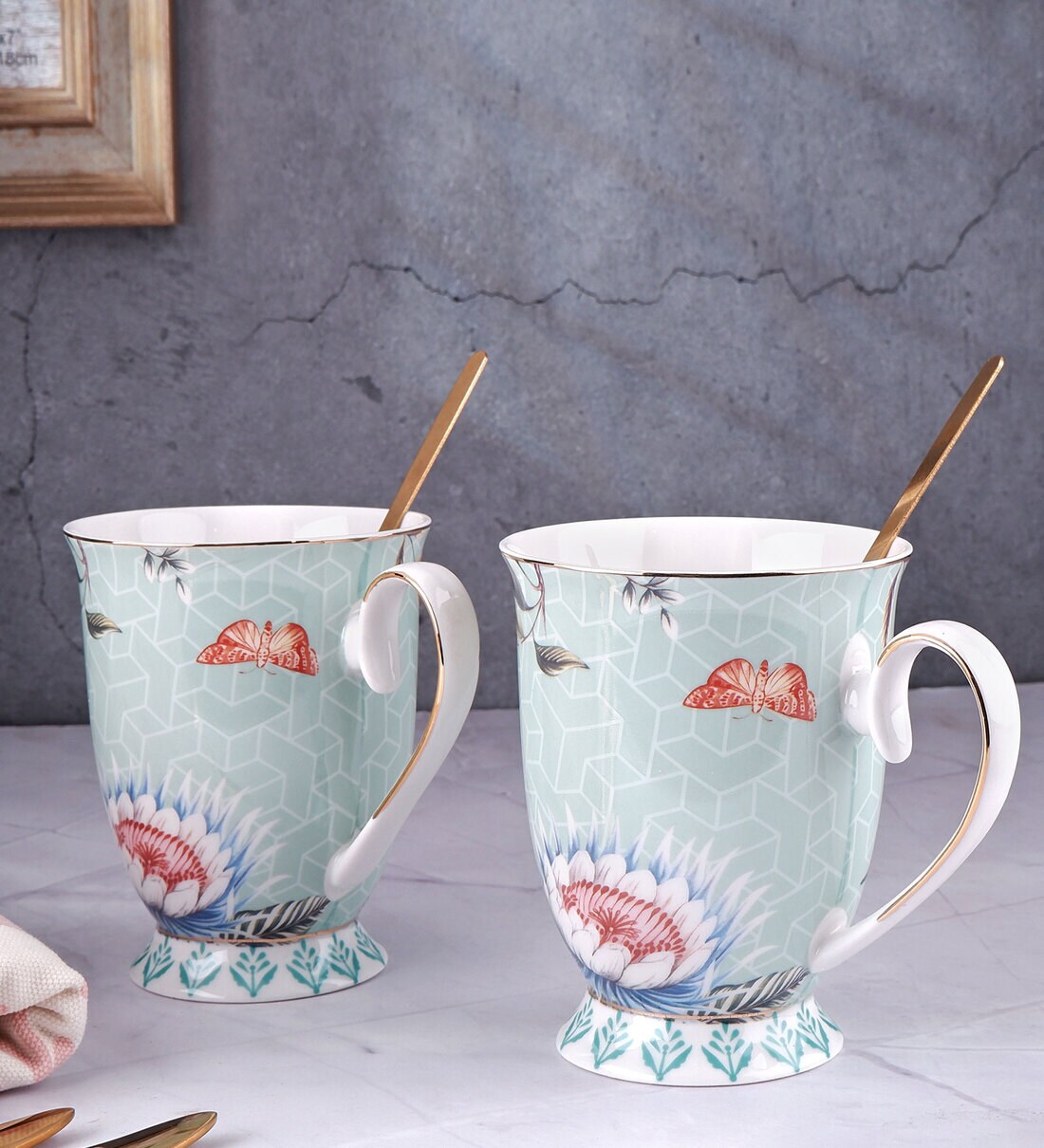 Buy Branson 300ml Multicolour (Set of 2) Ceramic Tea Cup at 33% OFF by ...