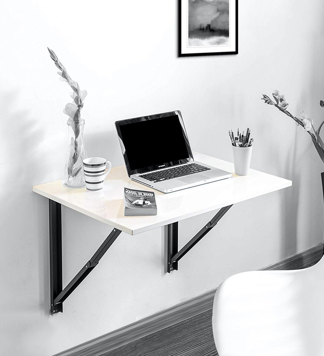 Buy Wall Mounted Table in Glossy White Finish at 15% OFF by FuturDecor ...