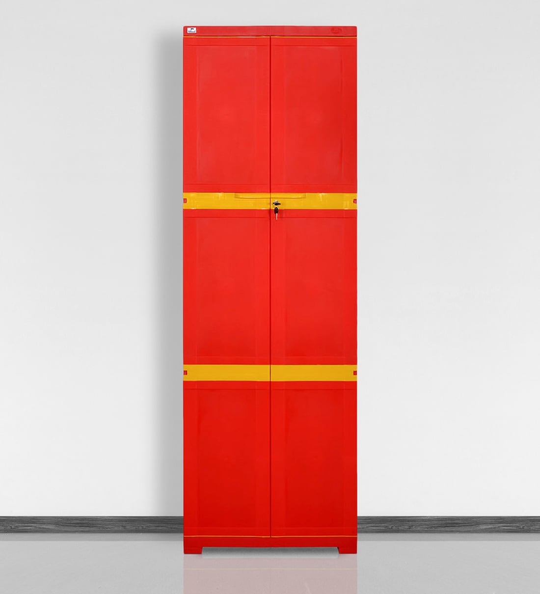 Buy Freedom Mini Large Storage Cabinet in Bright Red & Yellow Colour at ...