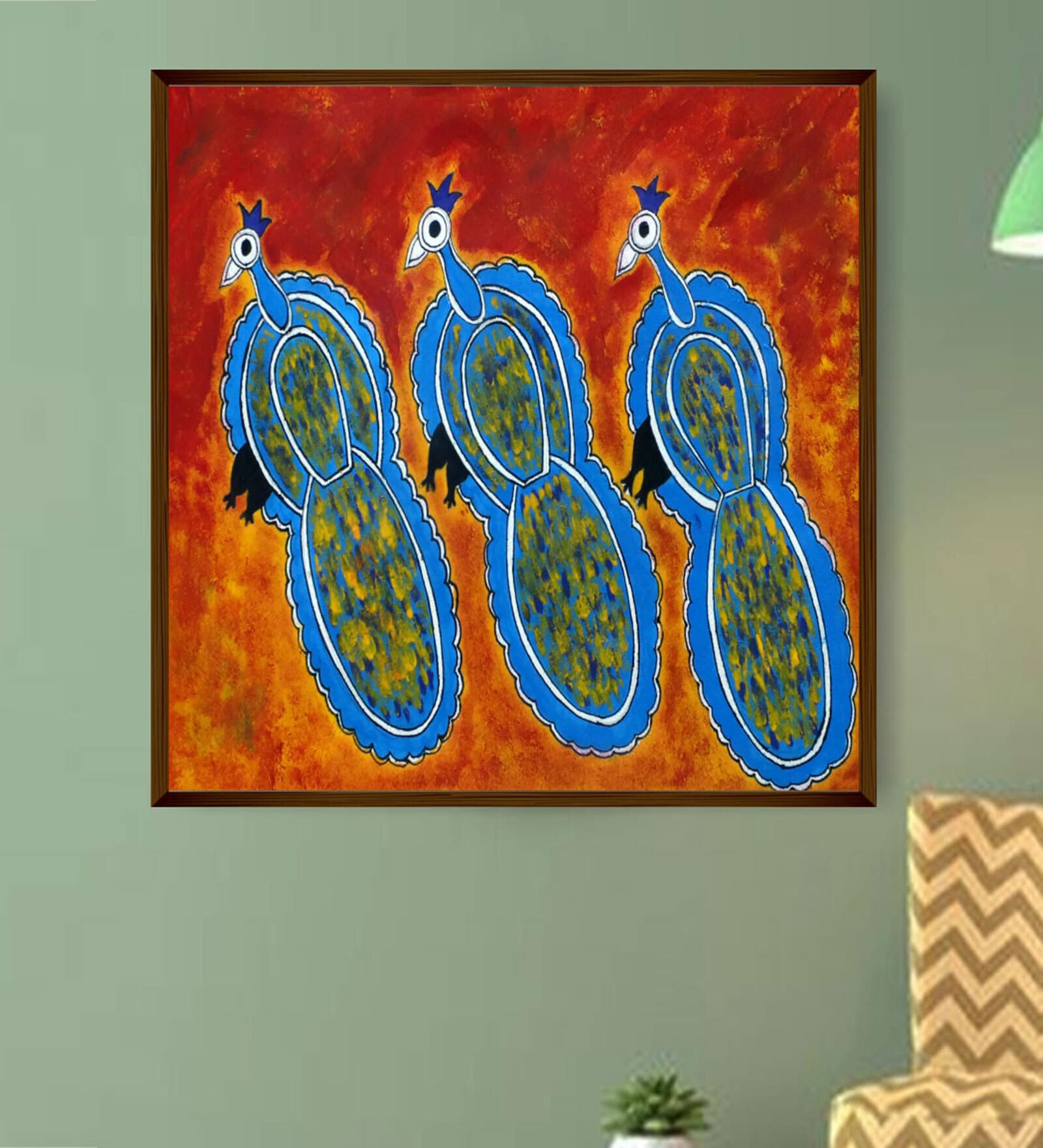 Buy Framed Canvas Abstract Painting (30X40 Inches) By The Art House at ...