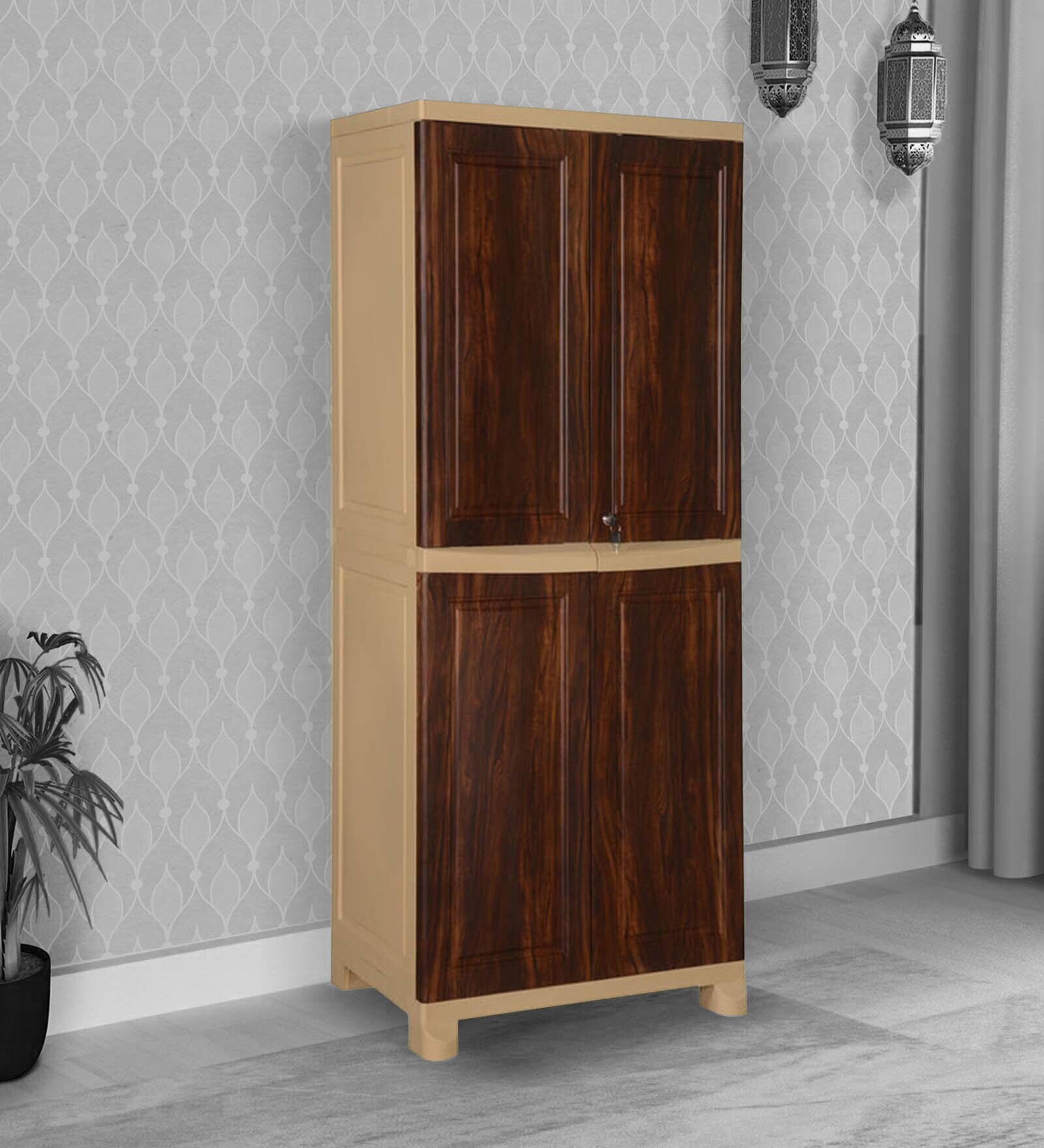 Buy Freedom Cupboard 2 Door Cabinet In Brown Colour at 16% OFF by ...