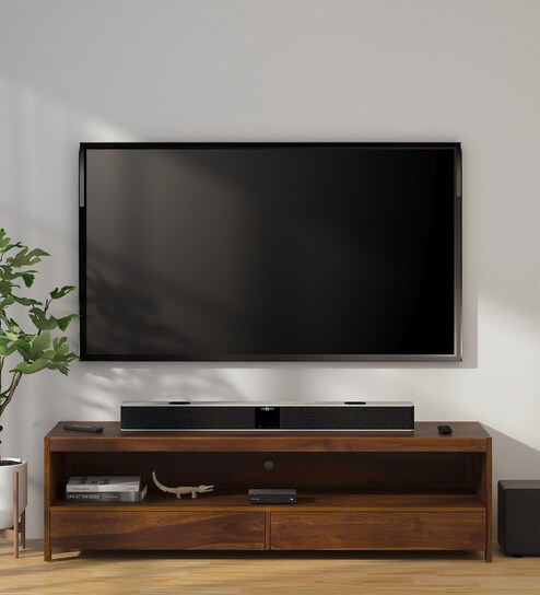 Buy Freemont Sheesham Wood TV Console in Provincial Teak for TVs up to ...