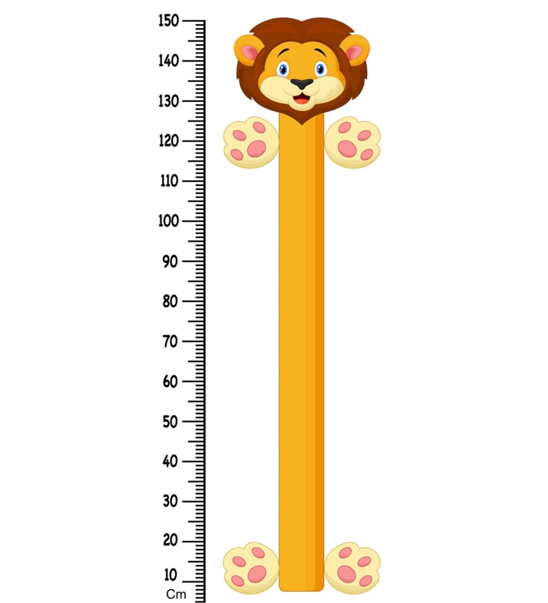 Buy Funny Baby Lion Height Chart in Multicolour by Wens at 61% OFF by ...