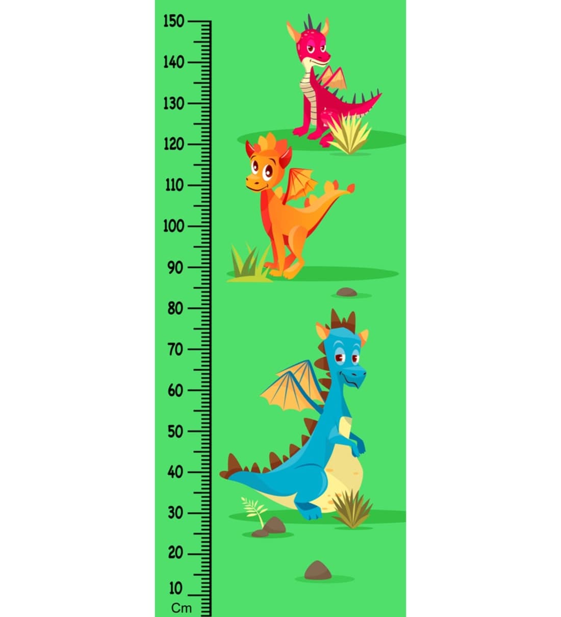 Buy Funny Dragon Height Chart in Multicolour by Wens at 37% OFF by Wens ...