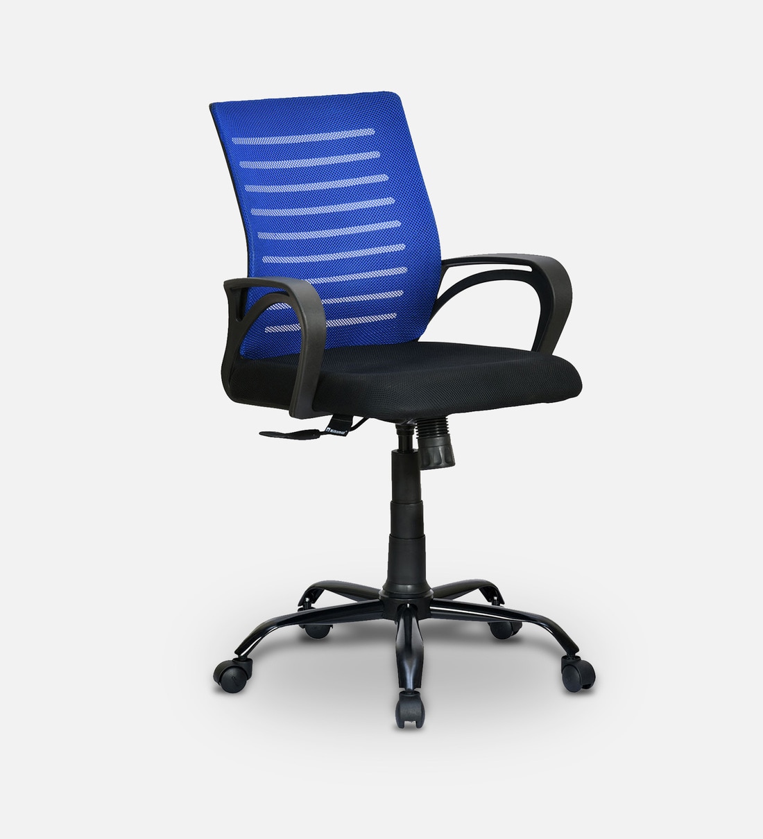 Buy Giza Mid Back Fabric Office Chair in Blue & Black Colour at 49% OFF ...
