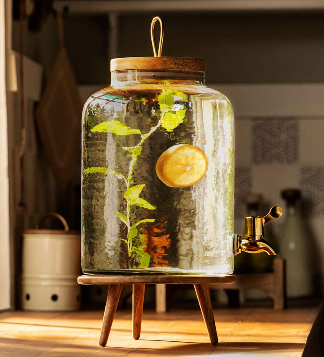 Buy Gleo 6.8 Ltrs Glass Water Dispenser with Stand at 100% OFF by ...