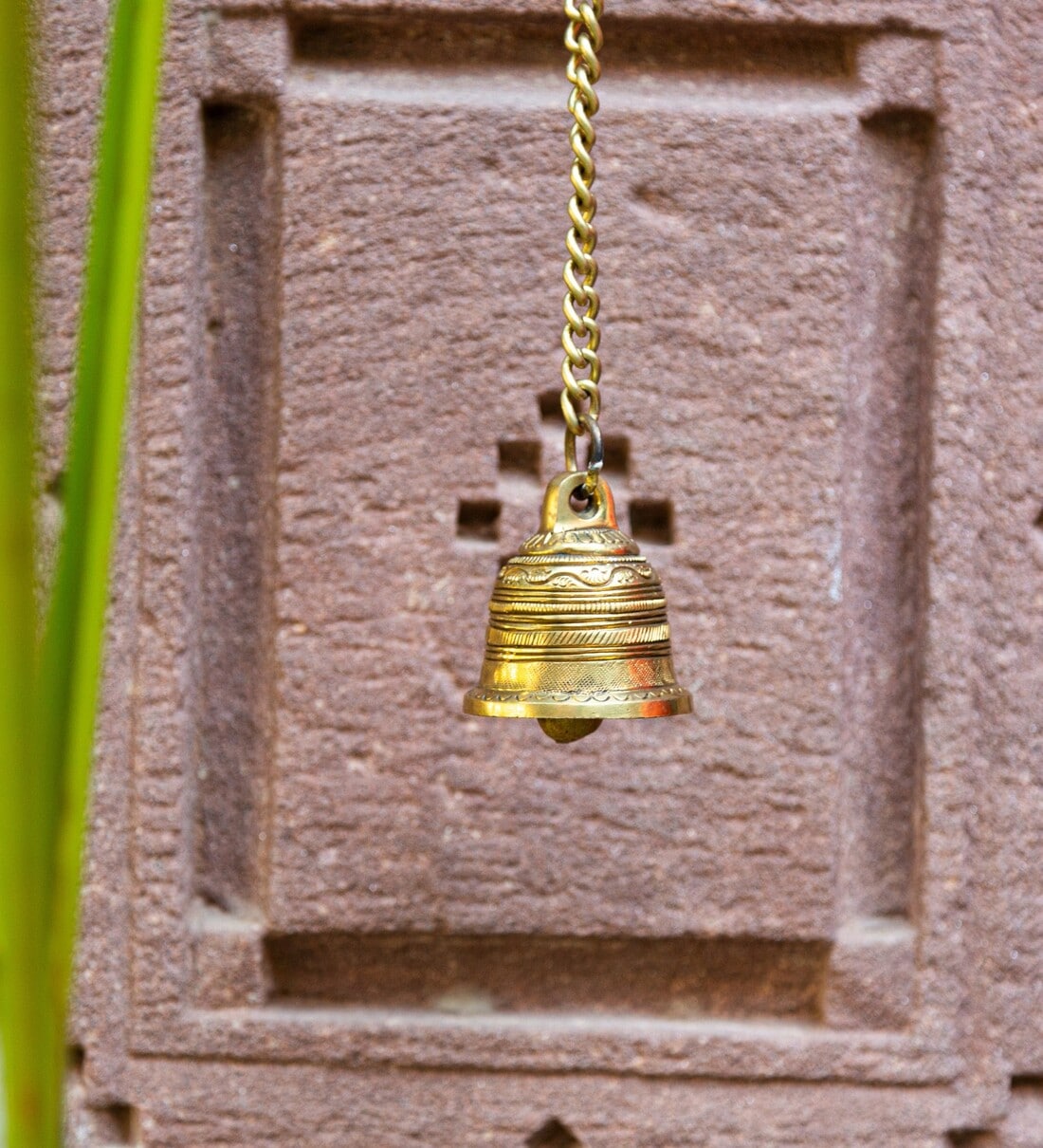 Buy Gold Brass Hanging Temple Bell by Rhapsodically Made at 12% OFF by ...