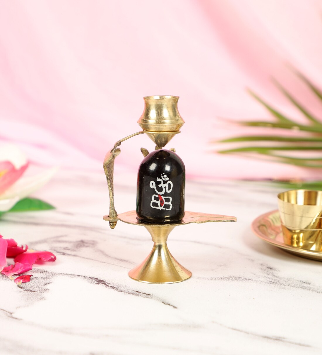 Buy Gold Brass Small Shivling at 67% OFF by Amaya Decors | Pepperfry