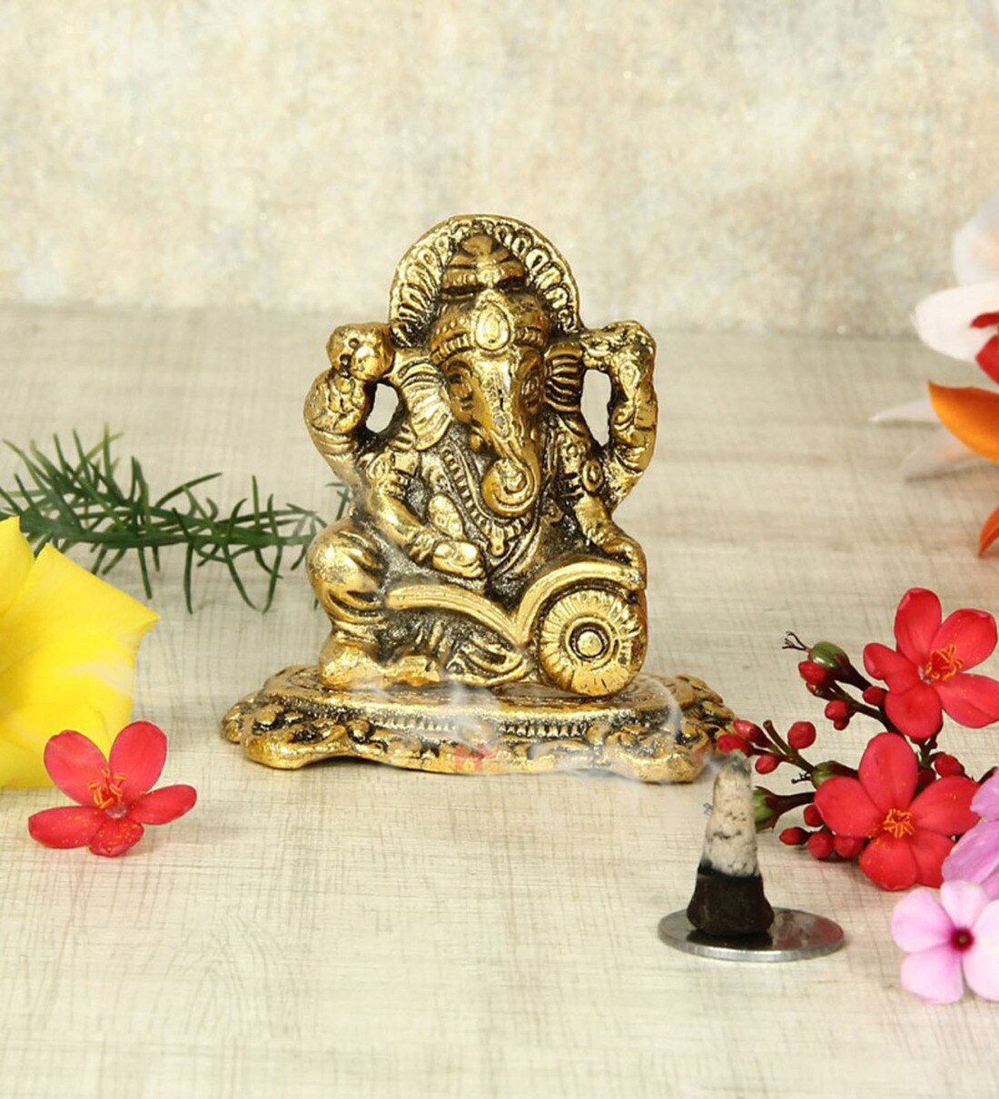 Buy Golden Aluminium God Idol by Handicrafts Paradise at 54% OFF by ...