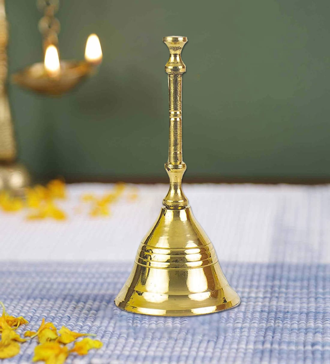 Buy Golden Brass Pooja Bell at 40% OFF by Arghyam | Pepperfry