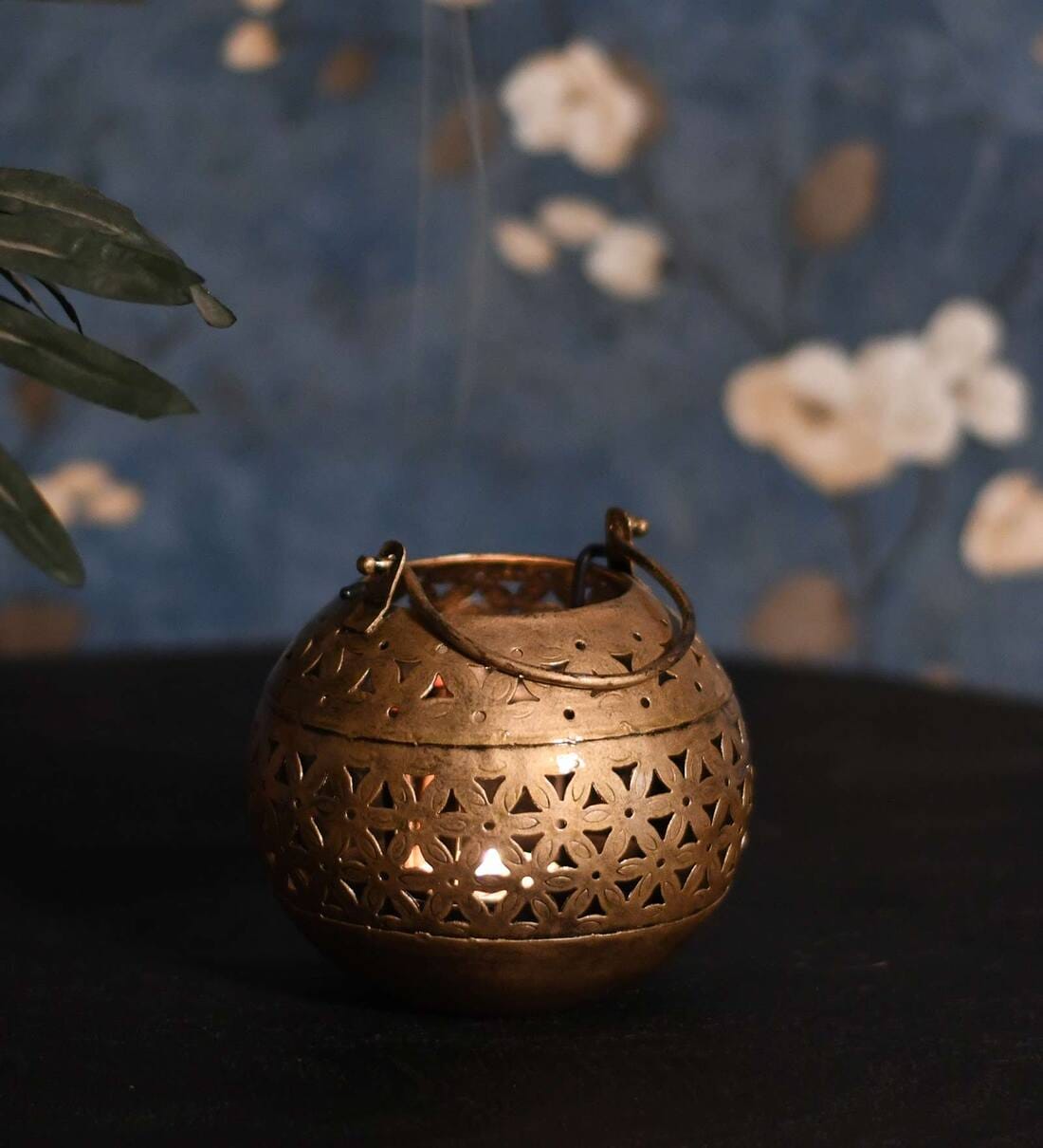 Buy Golden Metallic Jali T Light Holder at 50% OFF by Craft Tree ...