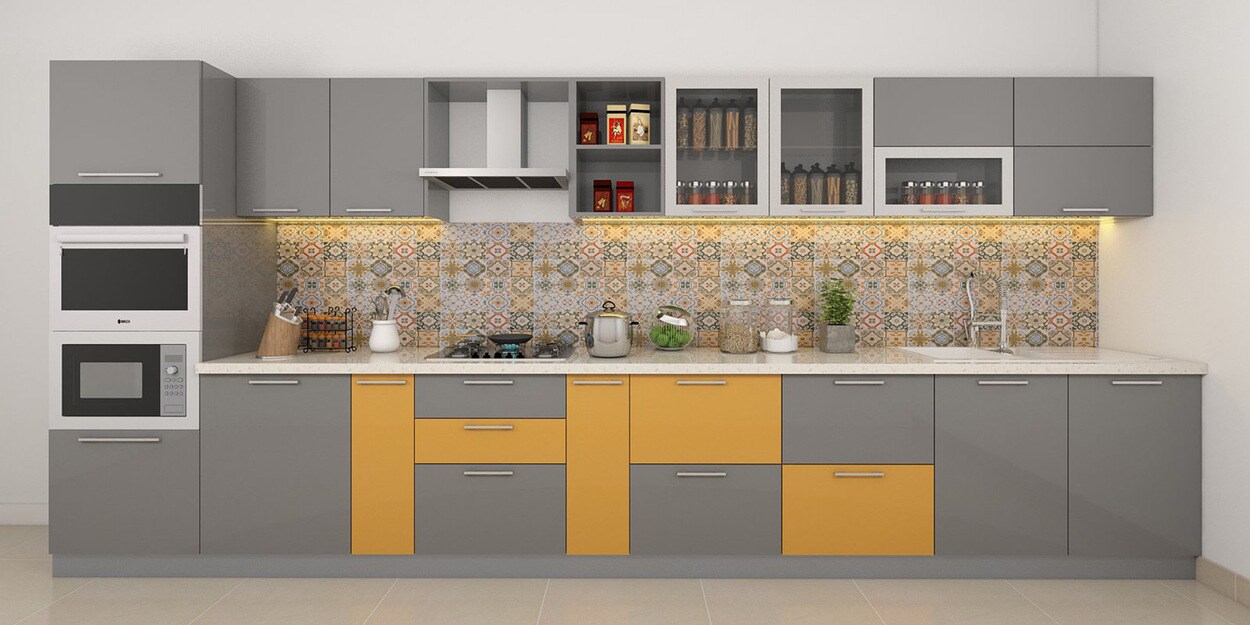 Buy Gordon Straight Modular Kitchen Designed in MDF at 15% OFF by ...