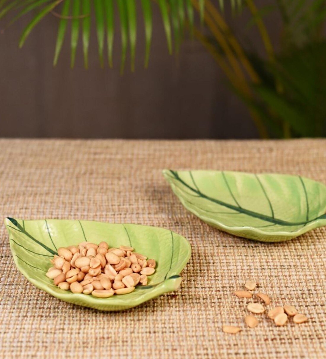 Buy Green Ceramic (Set of 2) Appetizer Platters at 23% OFF by Unravel ...
