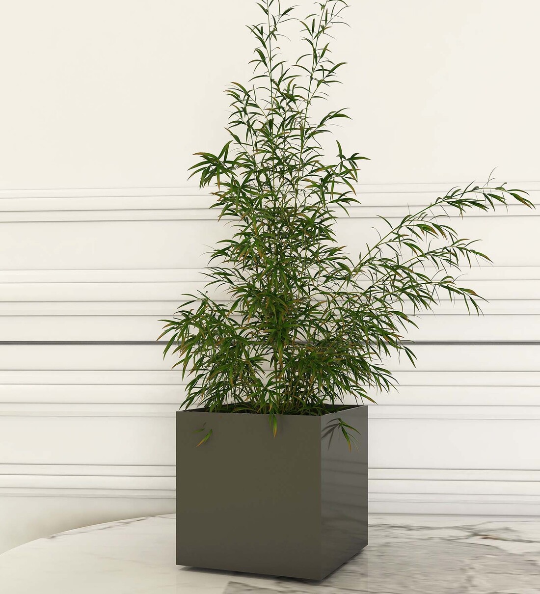 Buy Grey Metal Minimalist Small Square Planter at 2% OFF by Havanto ...
