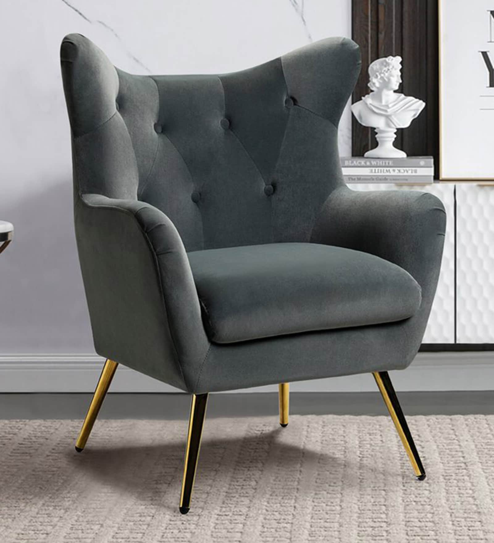 Buy Grace Lounge Chair in Grey Colour at 51% OFF by Workspace by Azazo ...