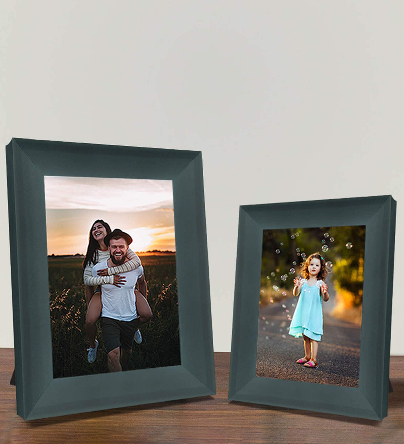 Buy Greeen Metal Wall Hanging/Table Top Photo Frames, Set of 2 by ...