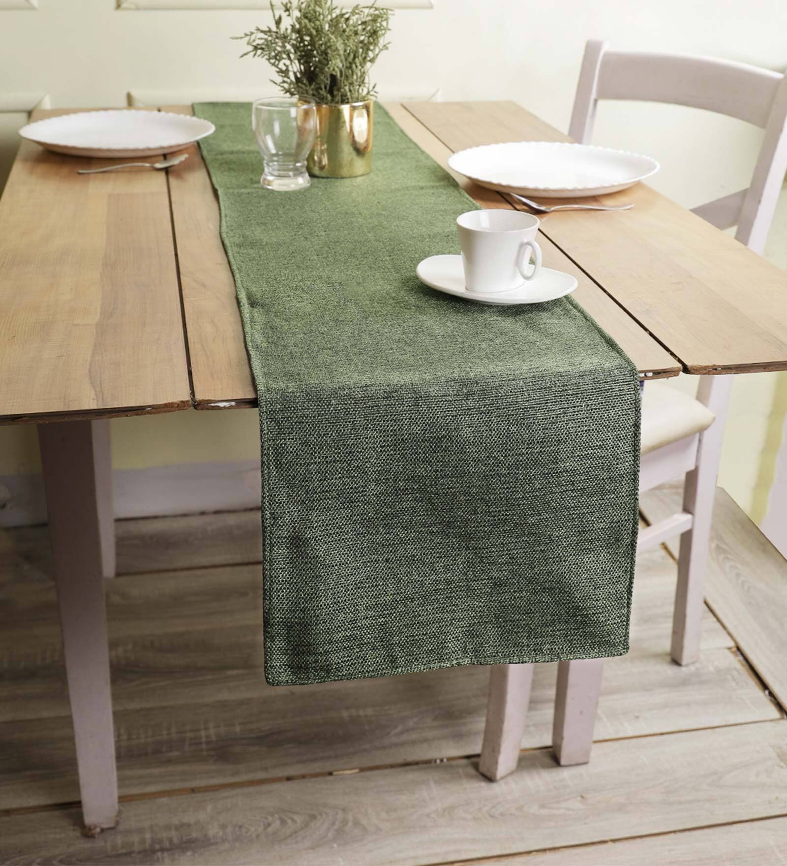Buy Premium (36x12) Green Jute Table Runner Online - Table Runners ...