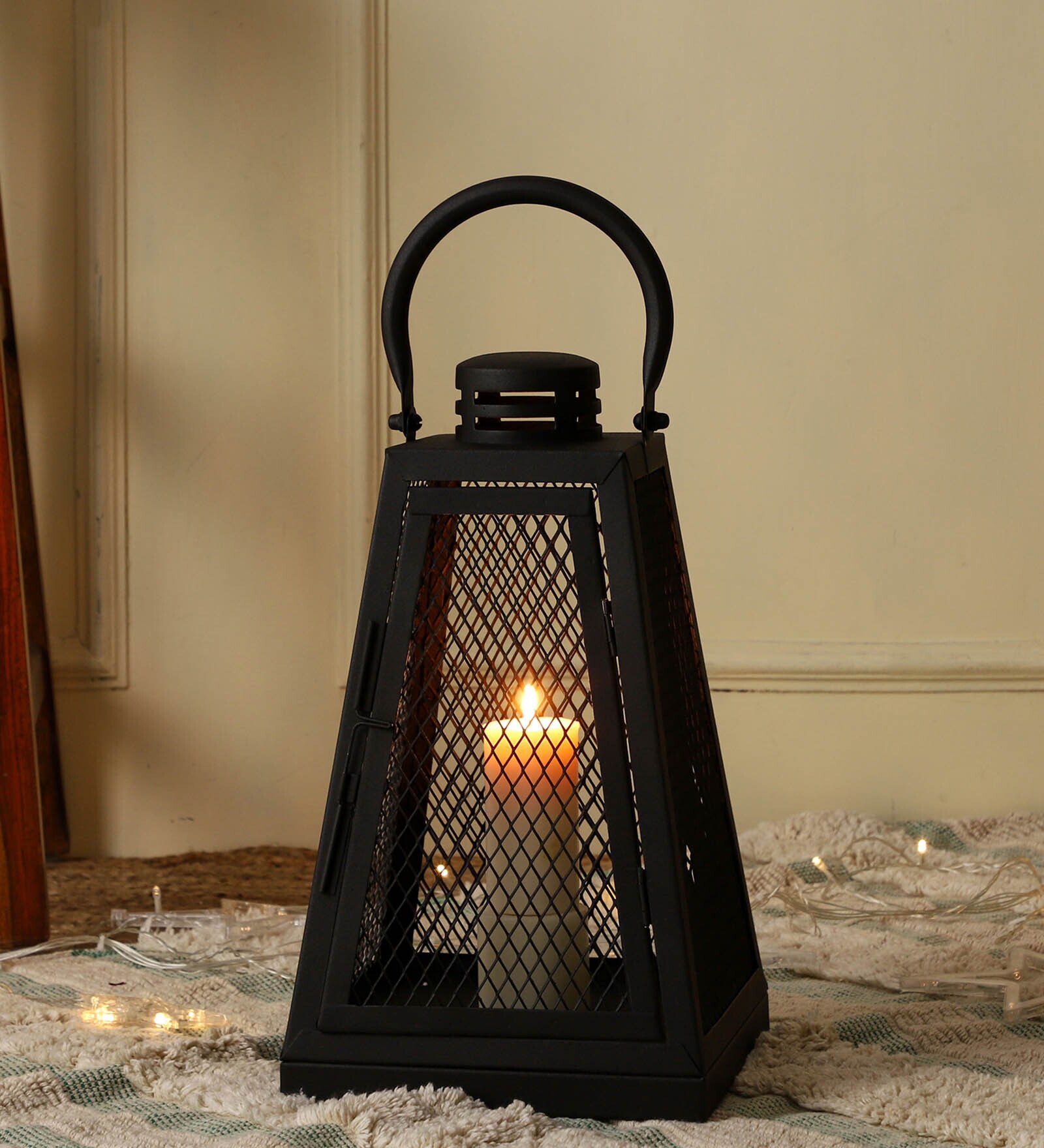 Buy Grille Black Metal Table Lantern by Opaxa at 73% OFF by Opaxa ...