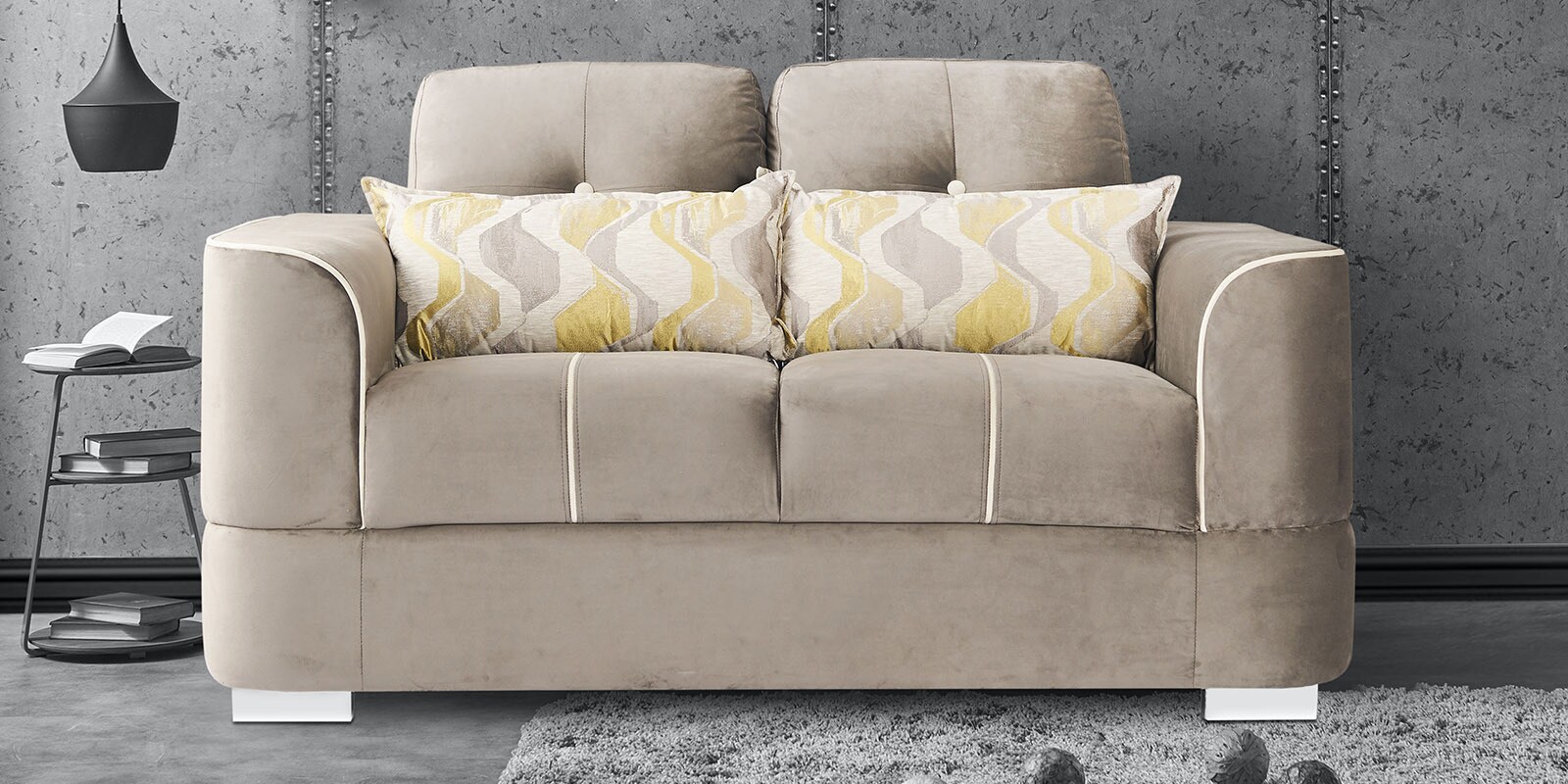 Buy Granada 2 seater Sofa in Grey Colour at 21% OFF by Urban Living ...