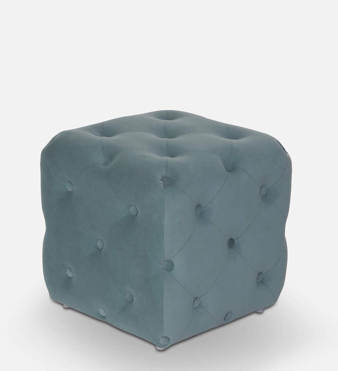 Buy Harold Fabric Pouffe in Green Colour at 51% OFF by VOF | Pepperfry