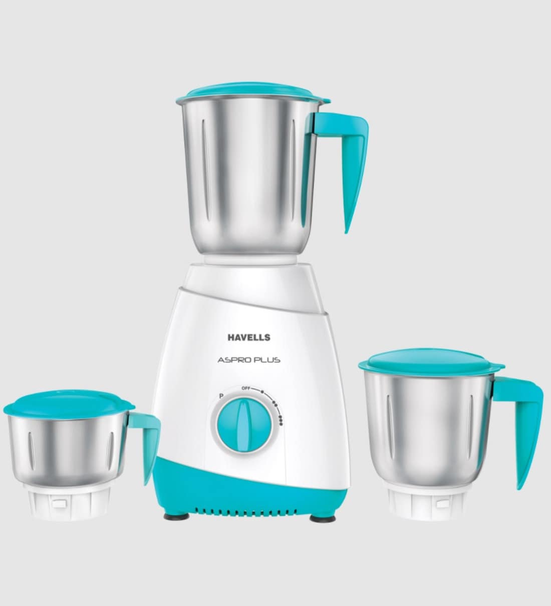 Buy Havells Aspro Plus 500W Mixer Grinder with 3 Stainless Steel Jar ...