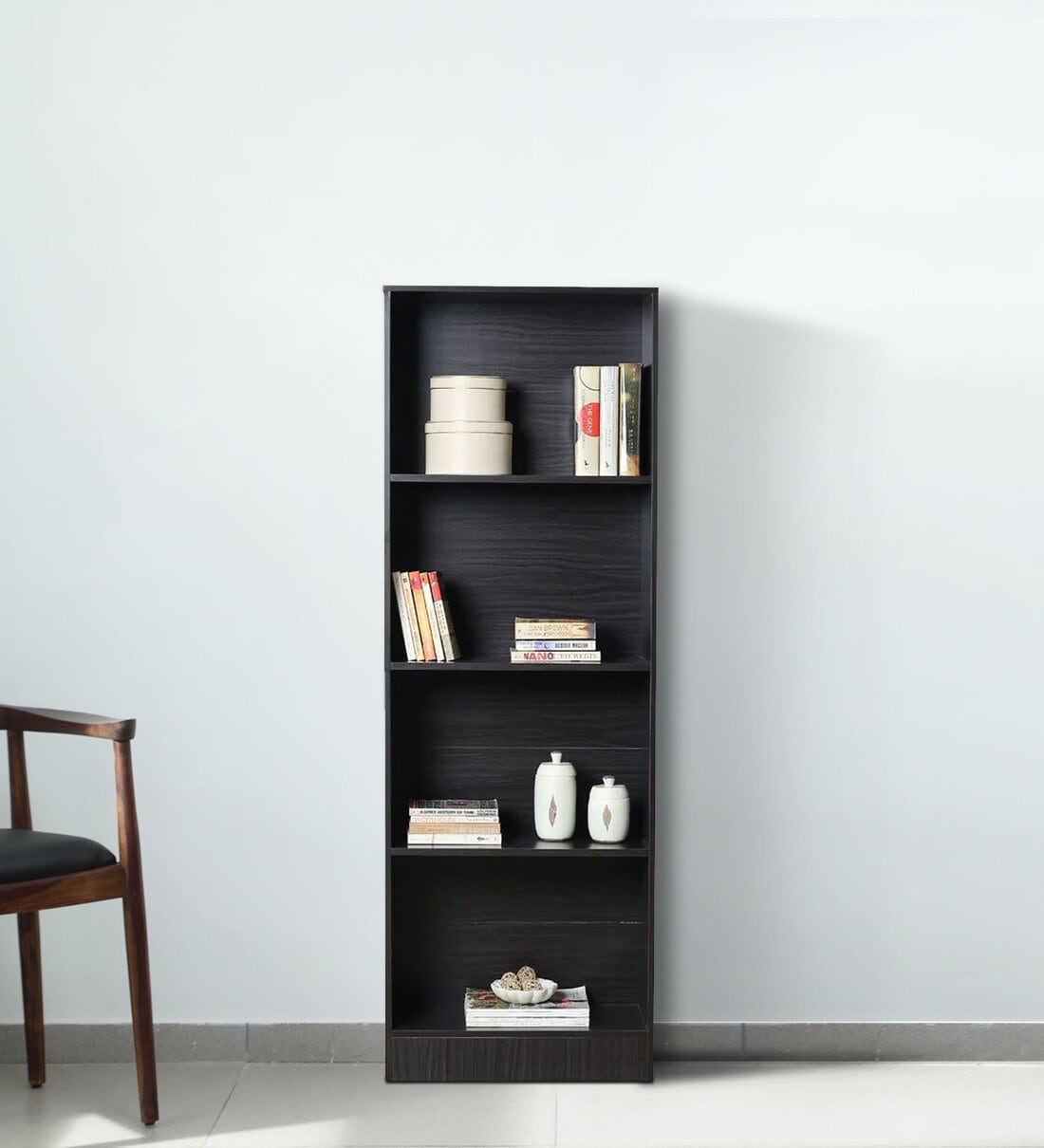 Buy Hayao 4 Tier Book Shelf in Wenge Finish at 40% OFF by Mintwud from ...