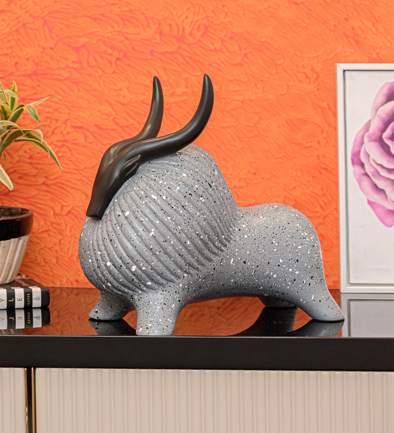 Buy Himalayan Yak Grey Resin Figurine at 100% OFF by VIIVAZ | Pepperfry