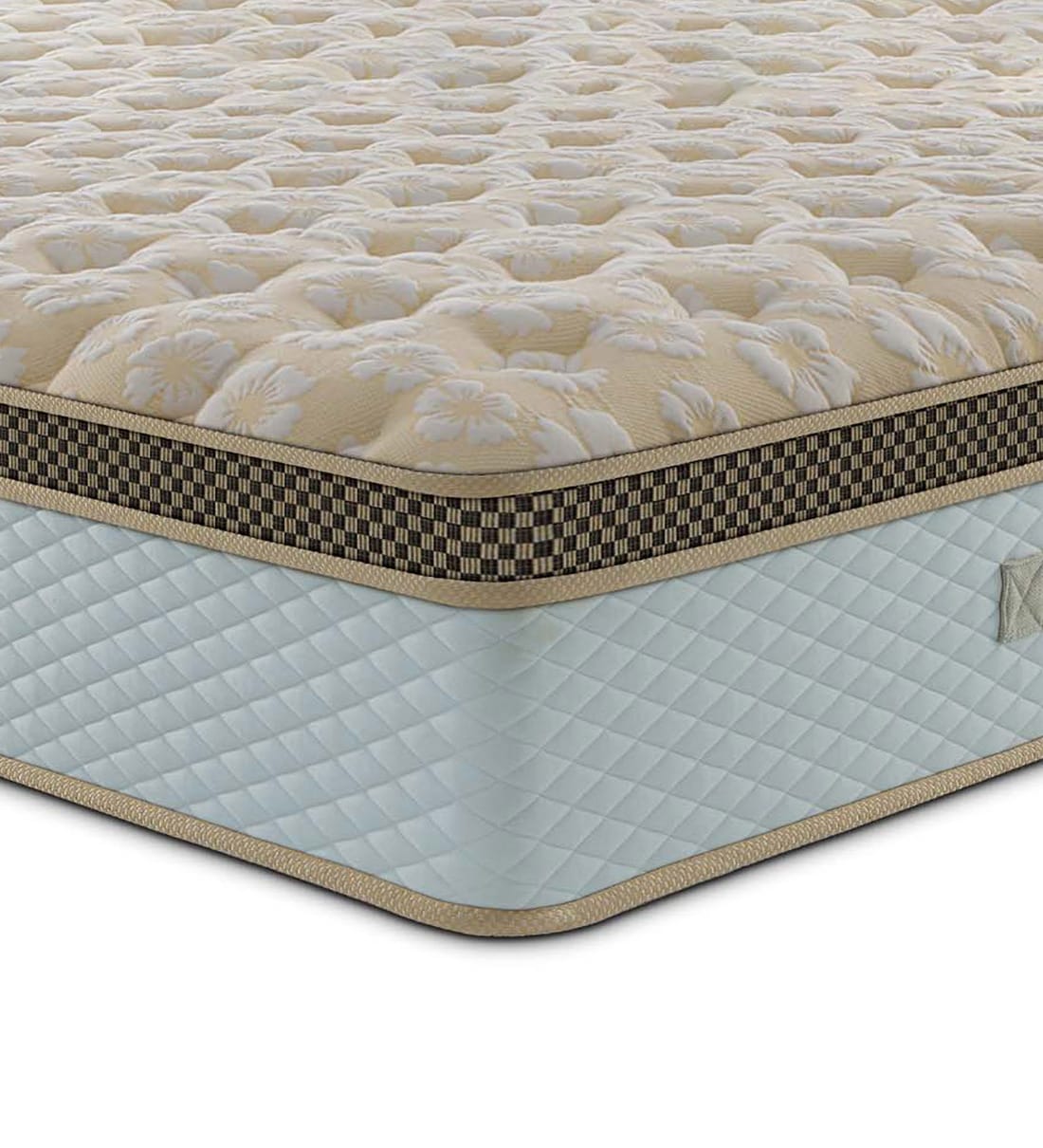 Buy Hybrid 6 inch Pocketed Spring Single Mattress in Brown Colour ...