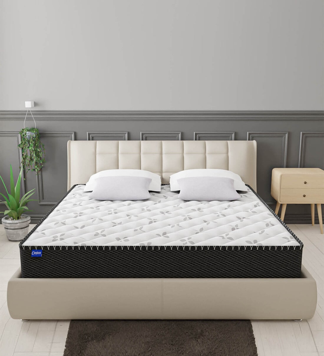 Buy Hybrid Orthopedic 10 inch Pocketed Spring King Size Mattress with ...