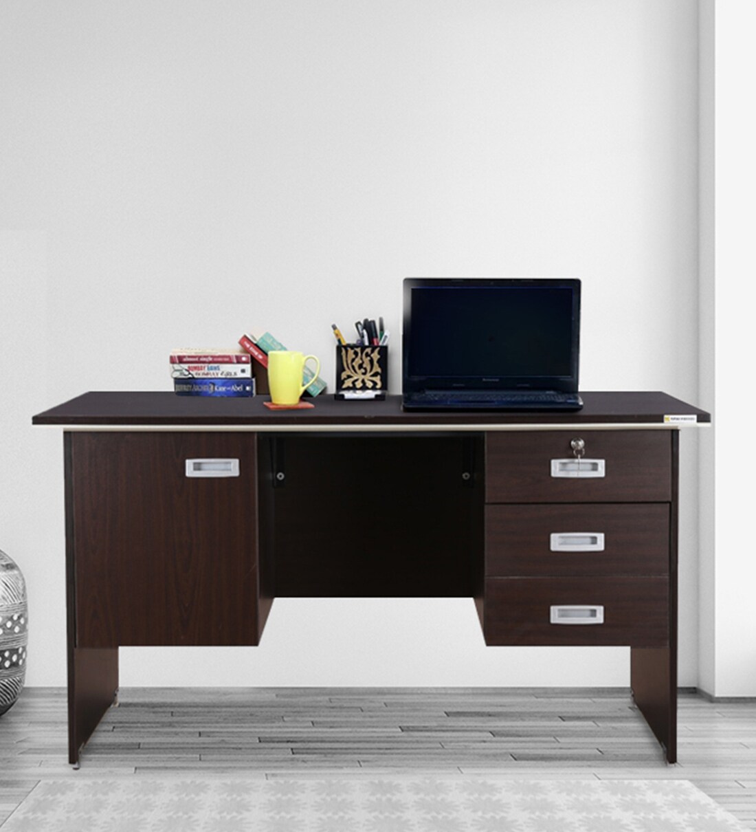 Buy Integra 4.5 Feet office Table in Vermont Finish Online - Work ...
