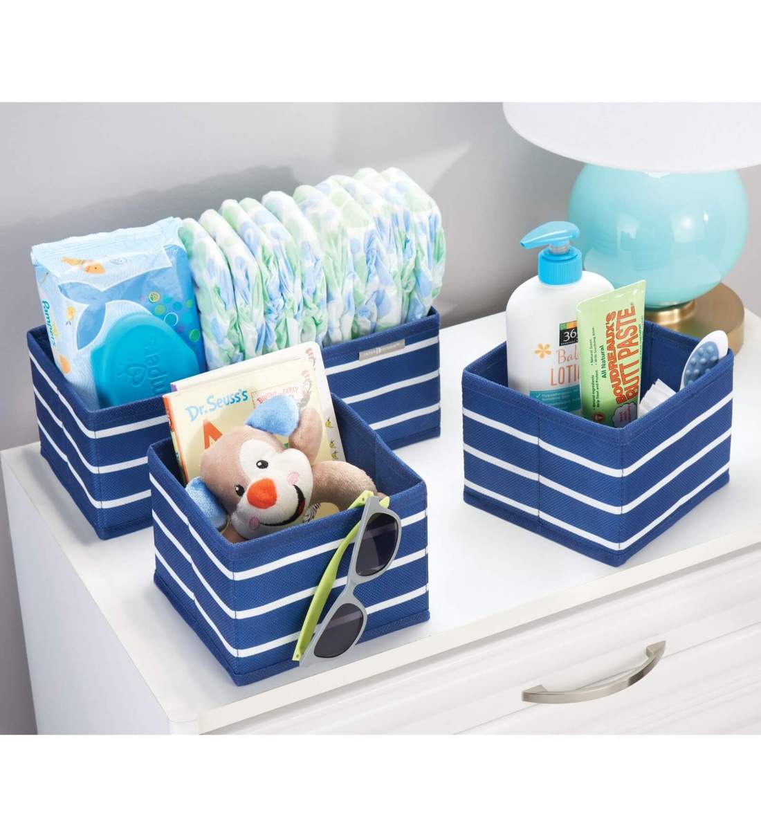Buy Navy & White Small Drawer Organiser with Compartments at 48% OFF by ...