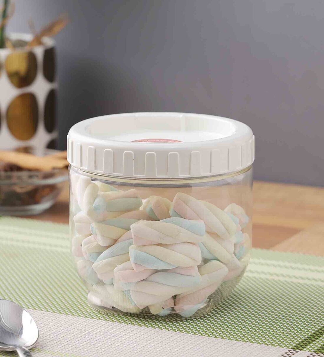 Buy Interlock 620Ml Transparent Plastic Food Storage Container With ...