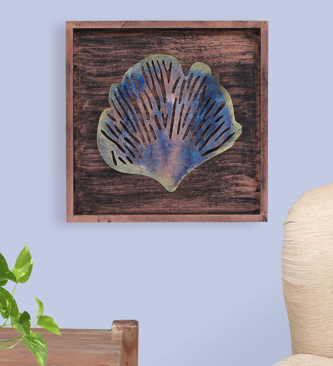 Buy Fresco Iron Celine Leaf Metal Wall Art at 30% OFF by Vedas | Pepperfry