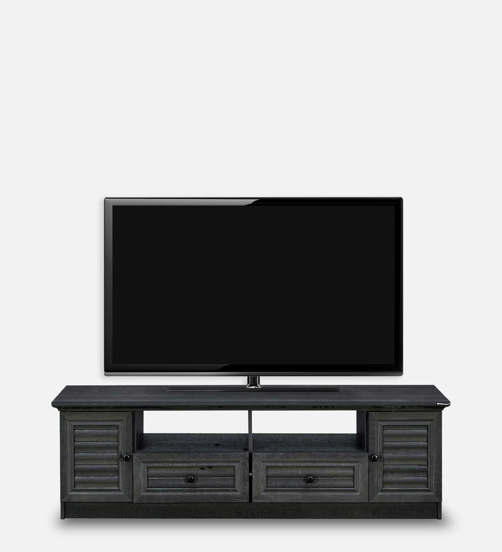 Buy Iris TV Cabinet in Light Charcoal Grey Colour Online - Modern TV ...